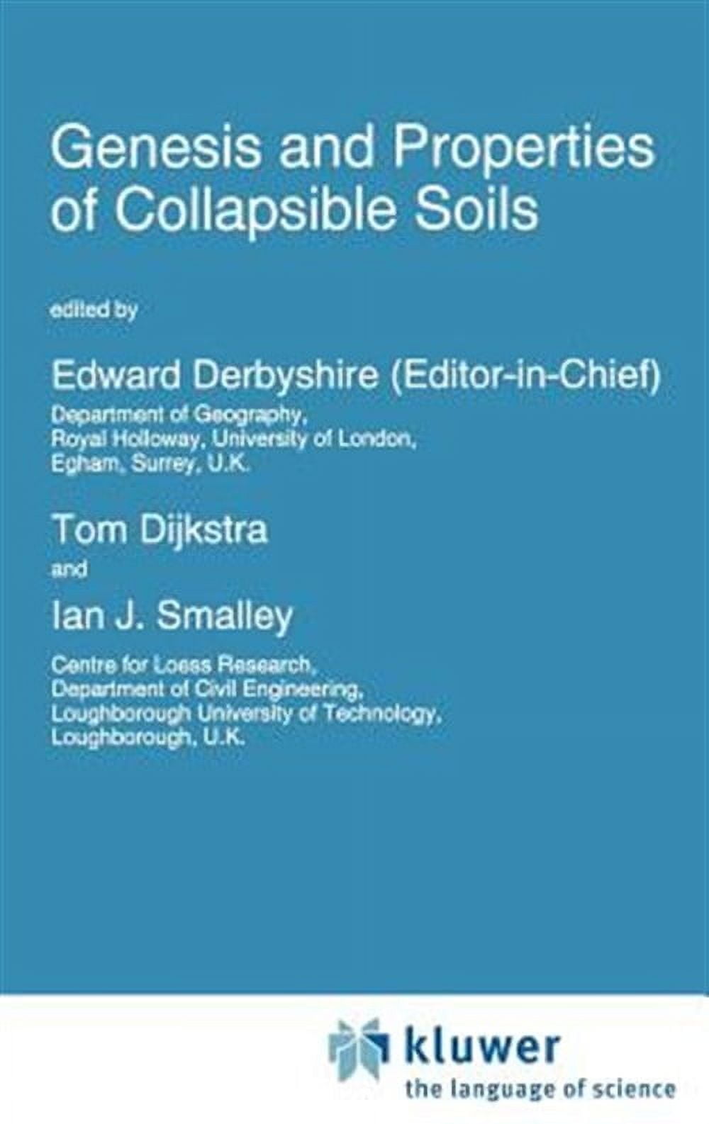 NATO Science Series C:: Genesis and Properties of Collapsible Soils ...