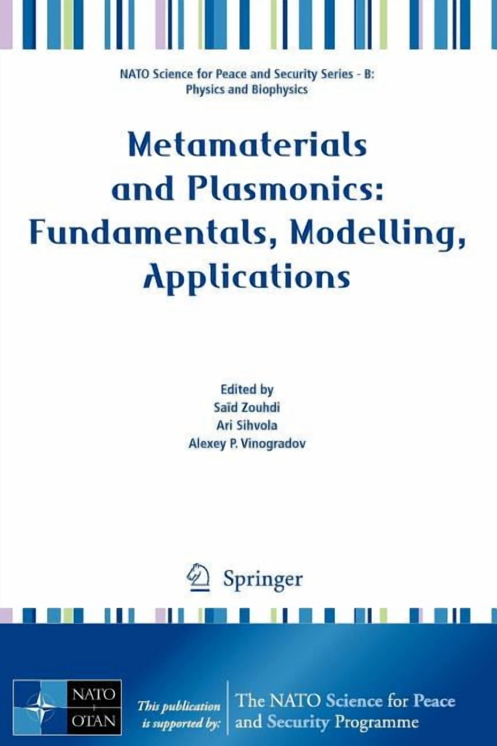 NATO Science for Peace and Security Seri Metamaterials and Plasmonics ...
