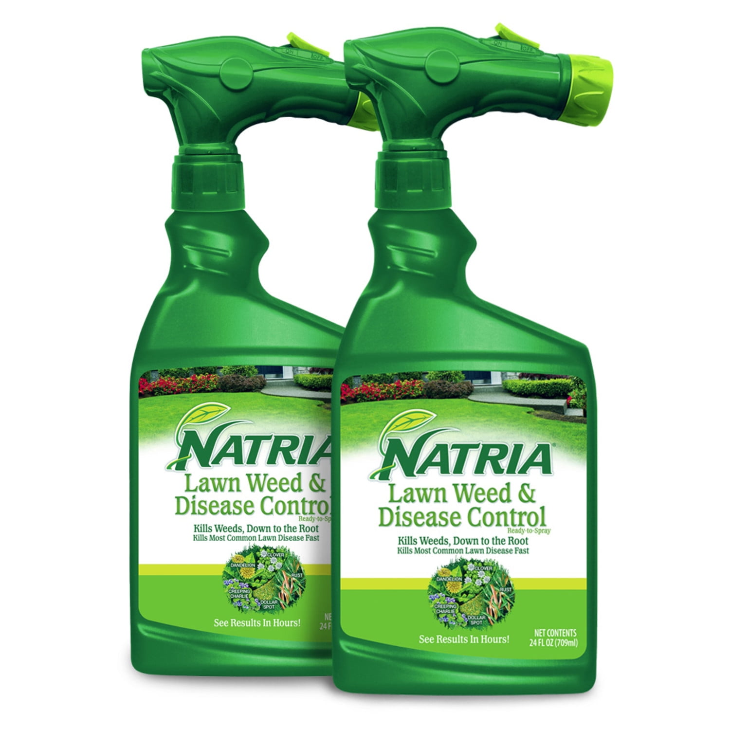 NATRIA Lawn Weed and Disease Control, Ready-to-Spray, 24 oz (2-Pack ...