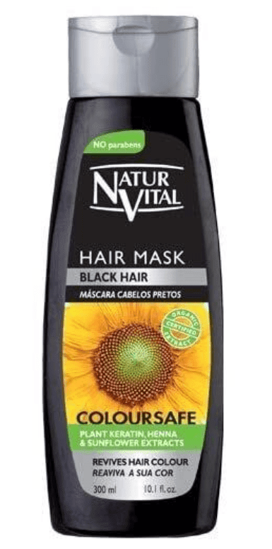 NATUR VITAL Color Safe Hair Mask Black Damaged Hair Repair 5min 300ml ...
