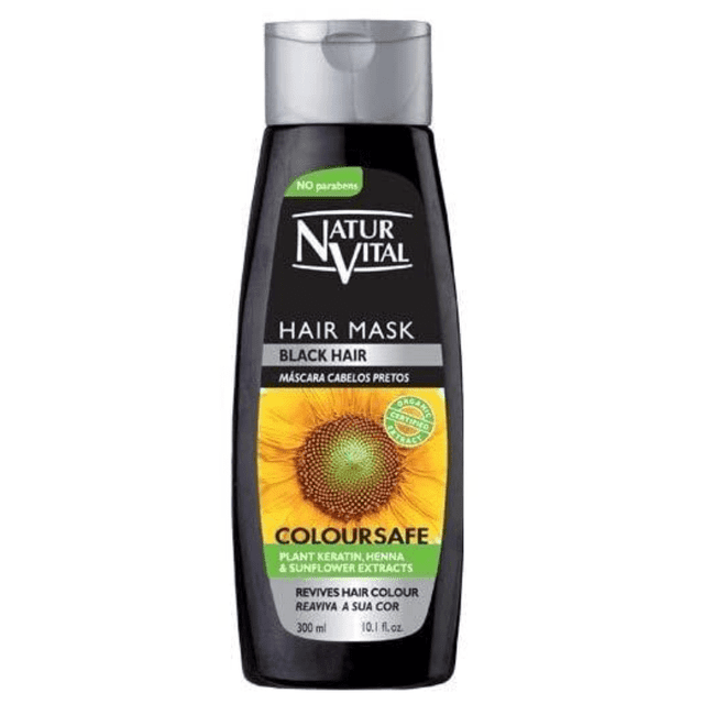 NATUR VITAL Color Safe Hair Mask Black Damaged Hair Repair 5min 300ml ...