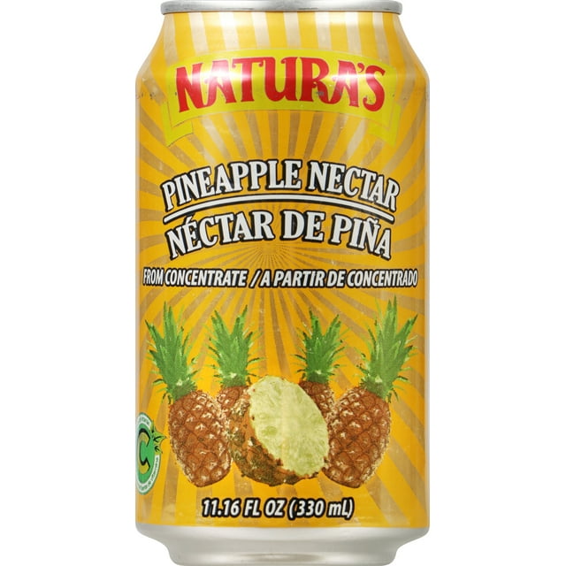 Natura Delightful Pineapple Nectar Fruit Juice Can Drink - Walmart.com