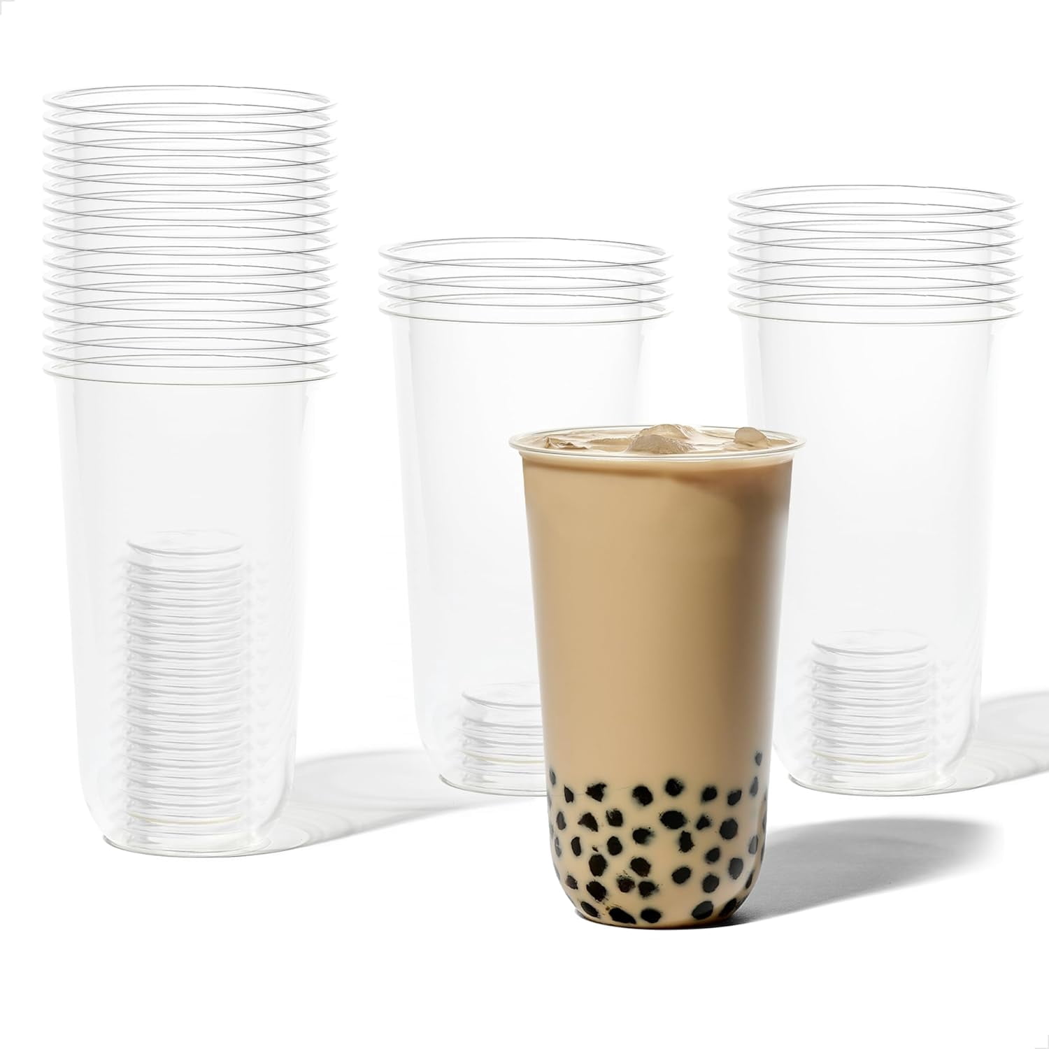NATURAL Arc - Plant Based Clear Cold Cups 24 oz - Plastic Alternative ...