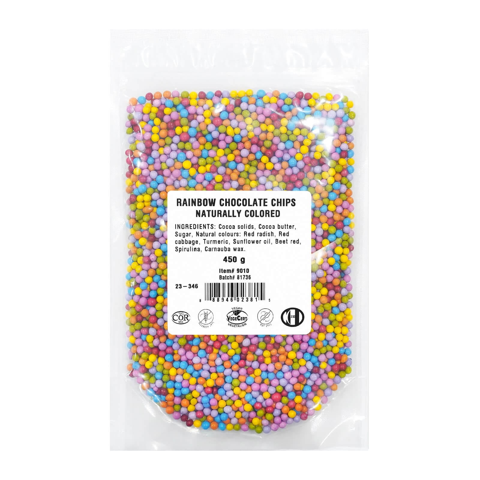 NATURAL COLOR RAINBOW CHOCOLATE CHIPS CANDY COATED 450 g - Walmart.com