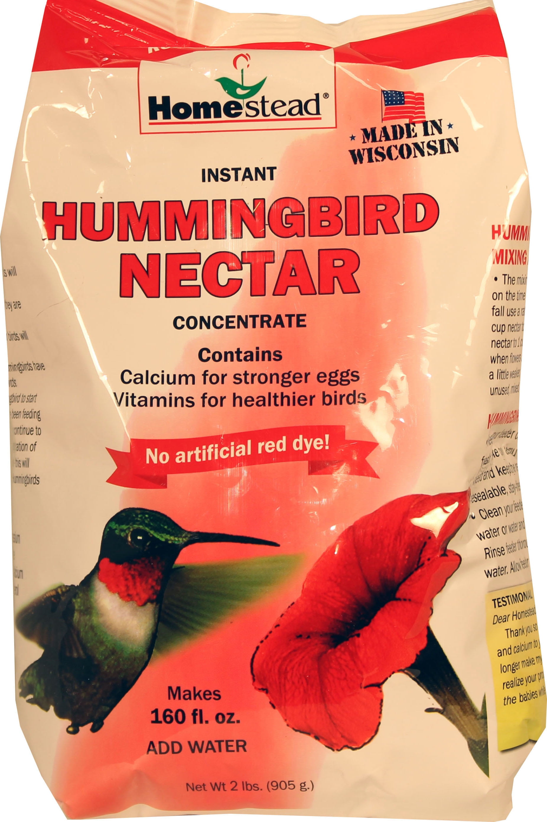 NATURAL POWDER HUMMINGBIRD NECTAR CONCENTRATE 6 CT. - Walmart.com
