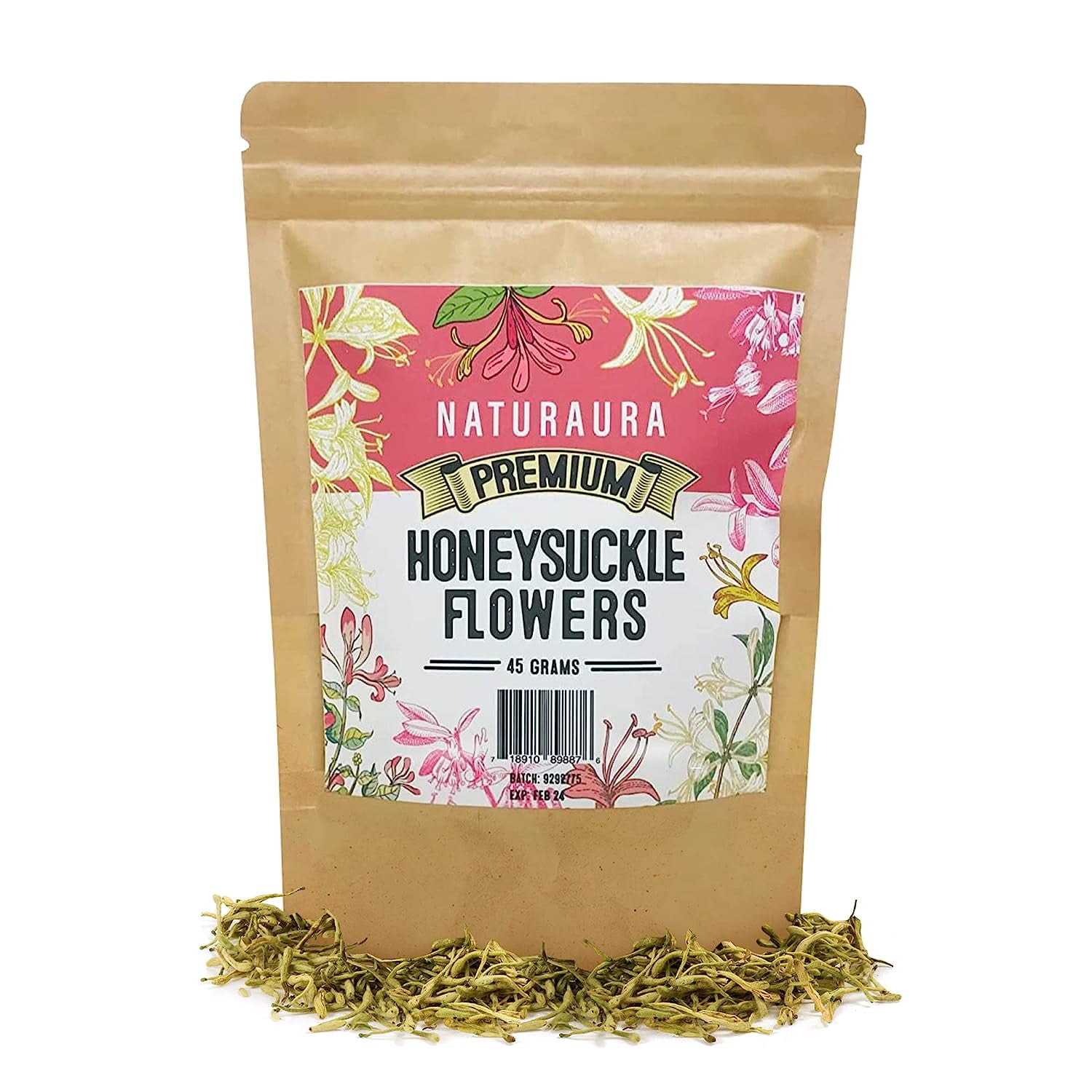 NATURAURA Organic Honeysuckle Flowers for Immunity Tea - Lonicera ...