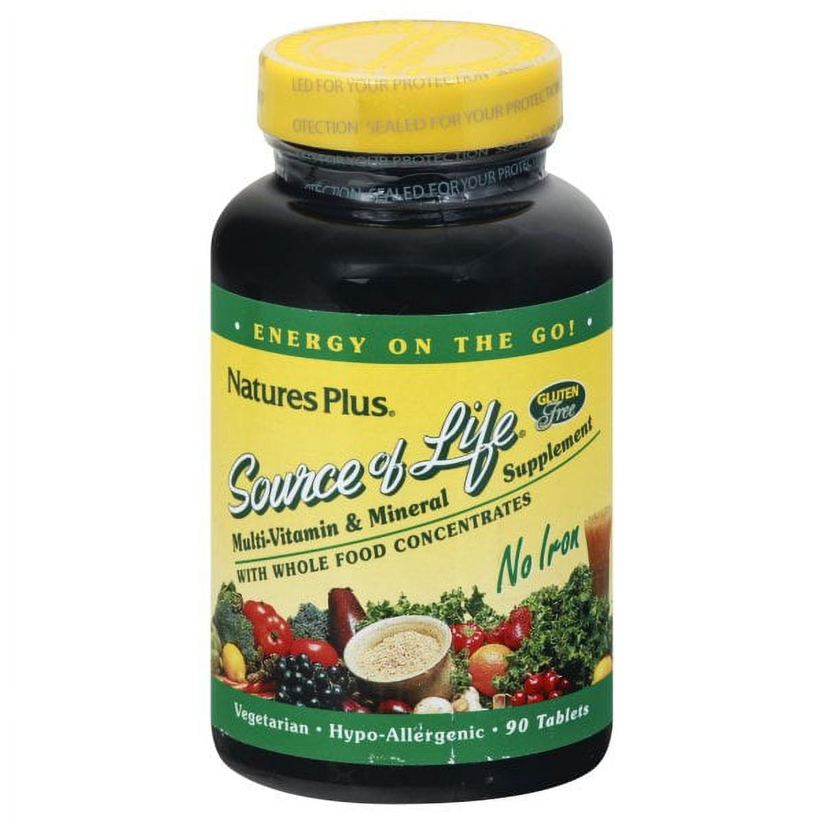 Nature's Plus Daily Vitamin, Mineral and Herb Combination Tablets ...