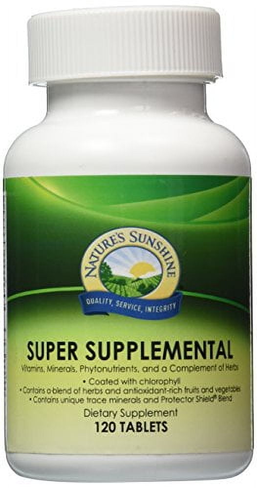 NATURE'S SUNSHINE Super Supplemental Tablets, 120 Count - Walmart.com