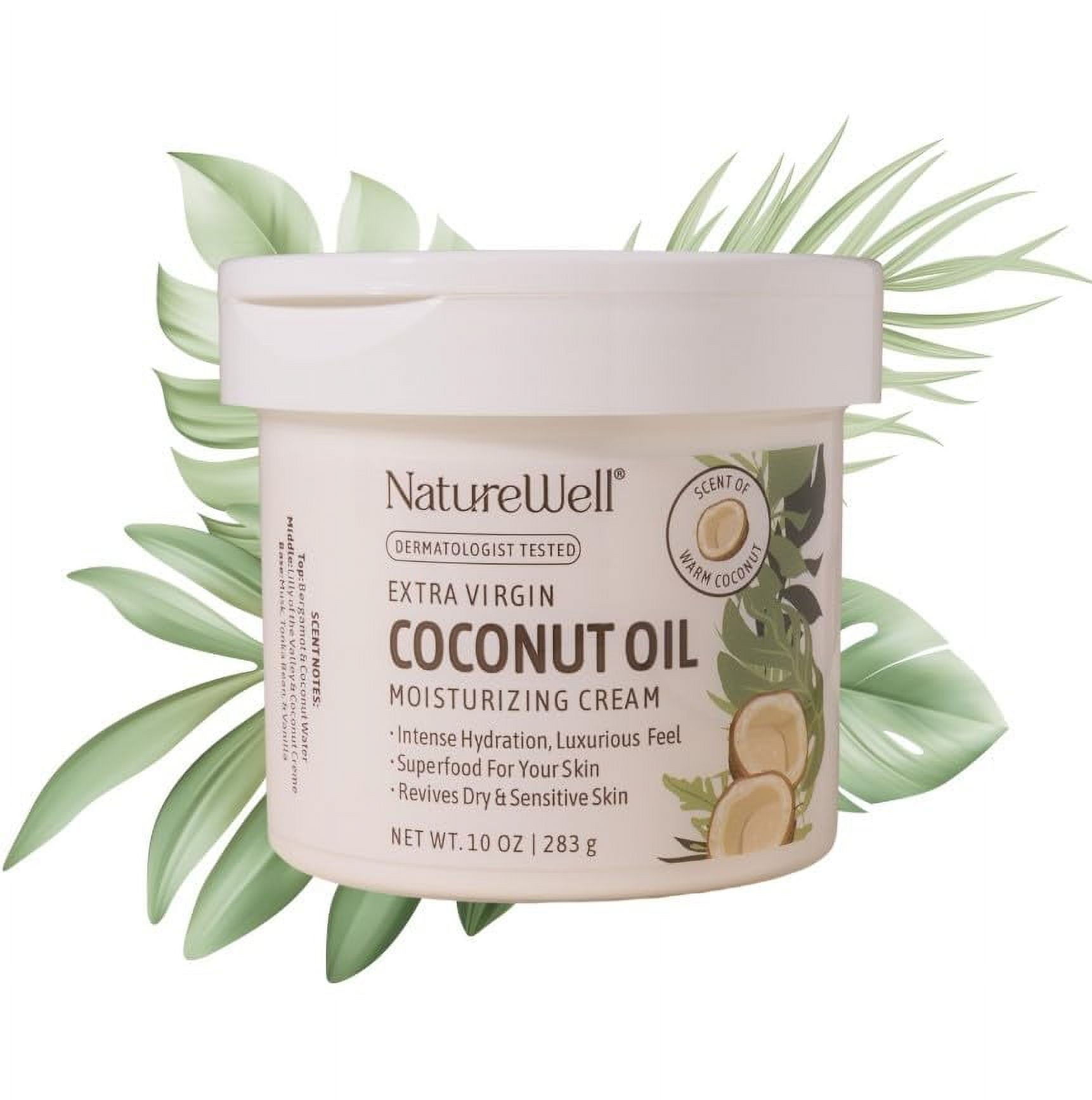 NATURE WELL Hydrate & SBF3 Soften Coconut Oil Moisturizing Cream Face ...