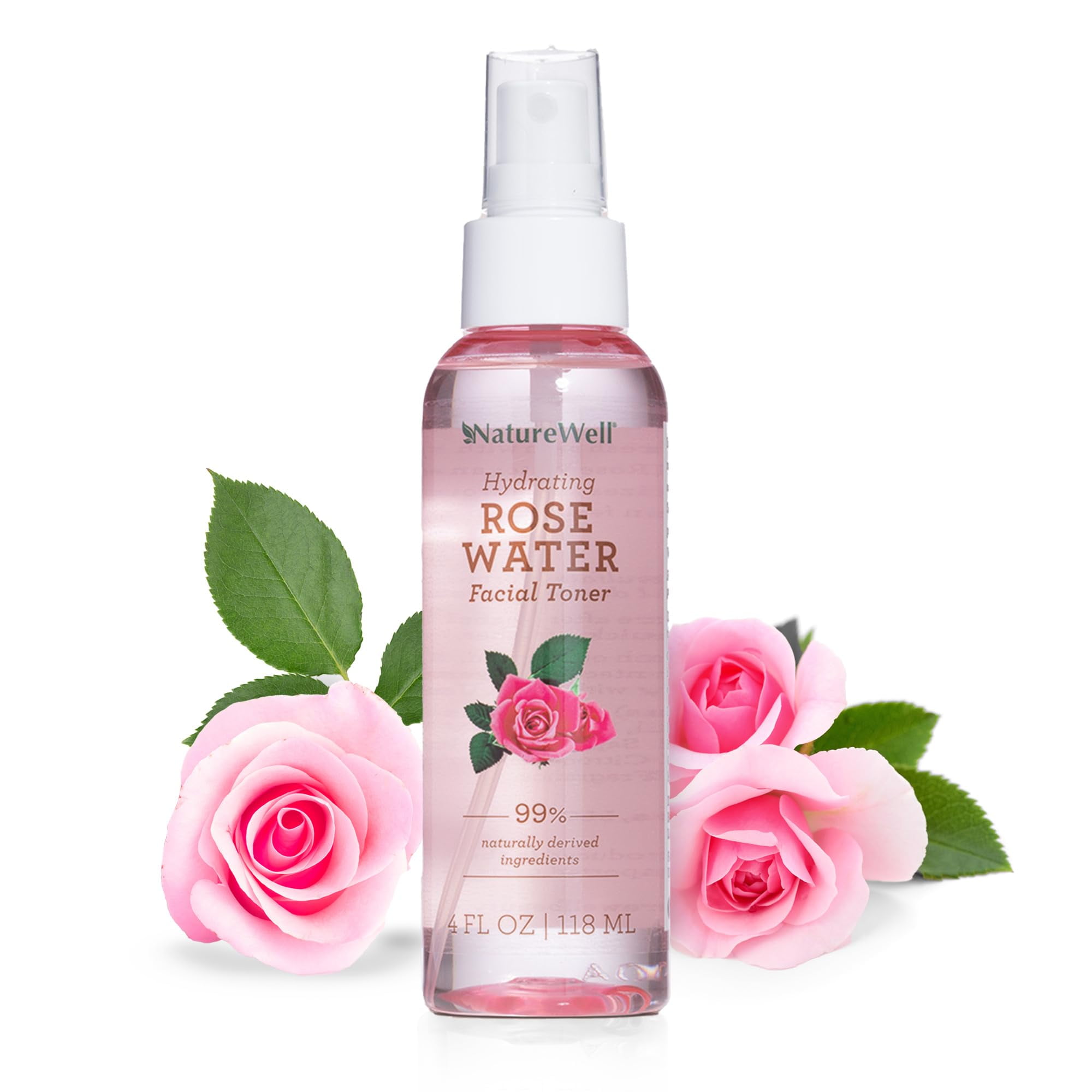 NATURE WELL Rose Water Hydrating Facial Toner Mist for Dewy & Radiant ...