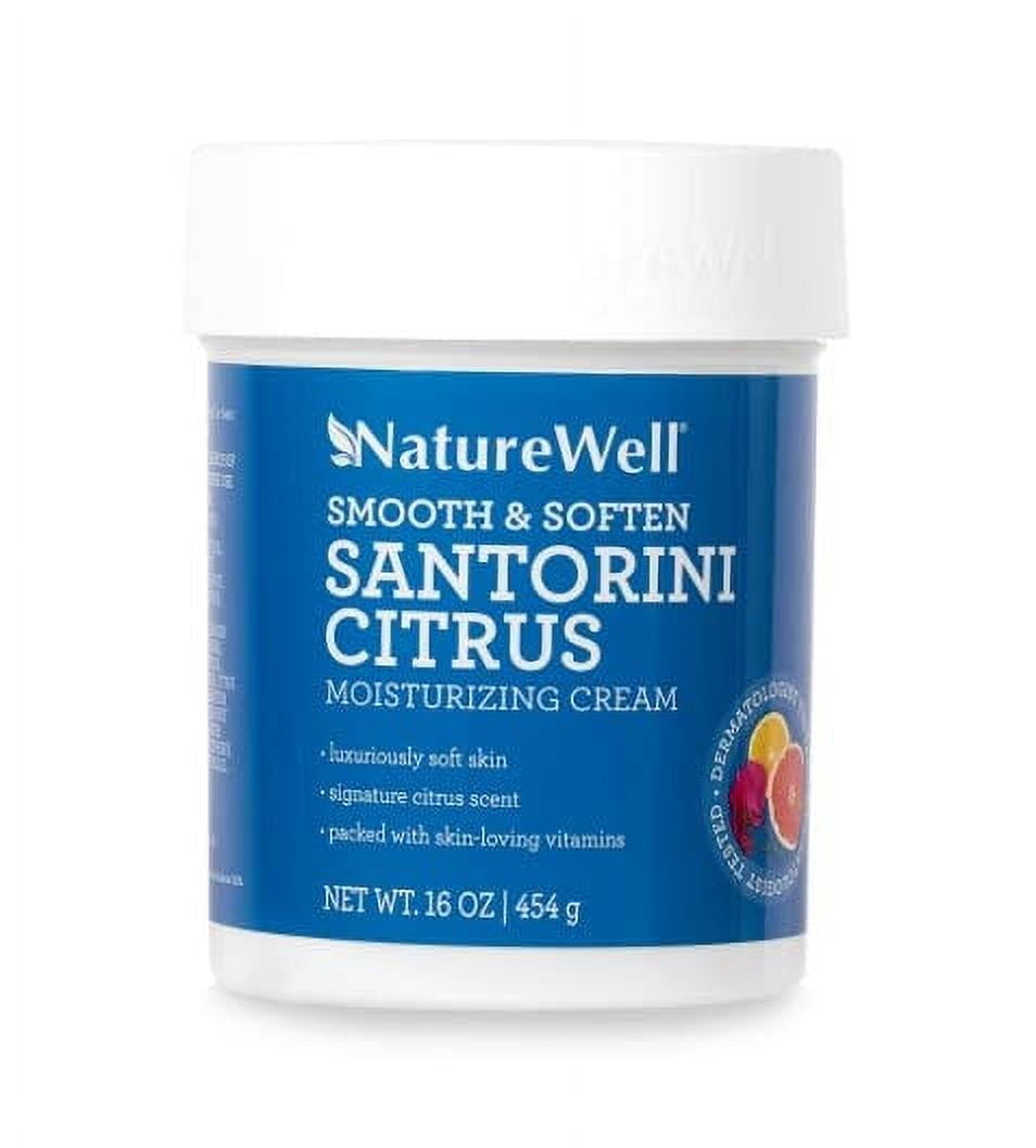 NATURE WELL Santorini Citrus Smooth & Soften Moisturizing Cream For Face, Body, & Hands, Packed ...