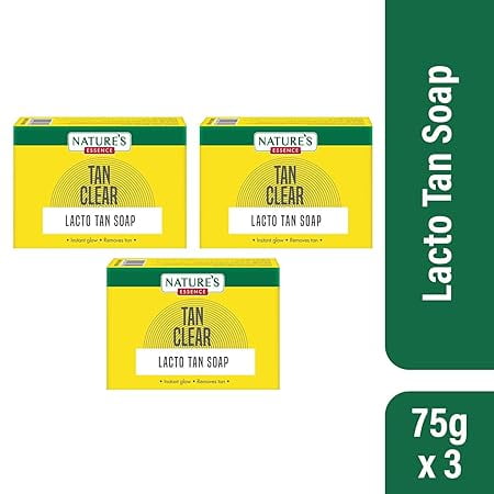 NATURES ESSENCE Tan Clear Lacto Tan Soap| | Soap (pack of 3*75 ...