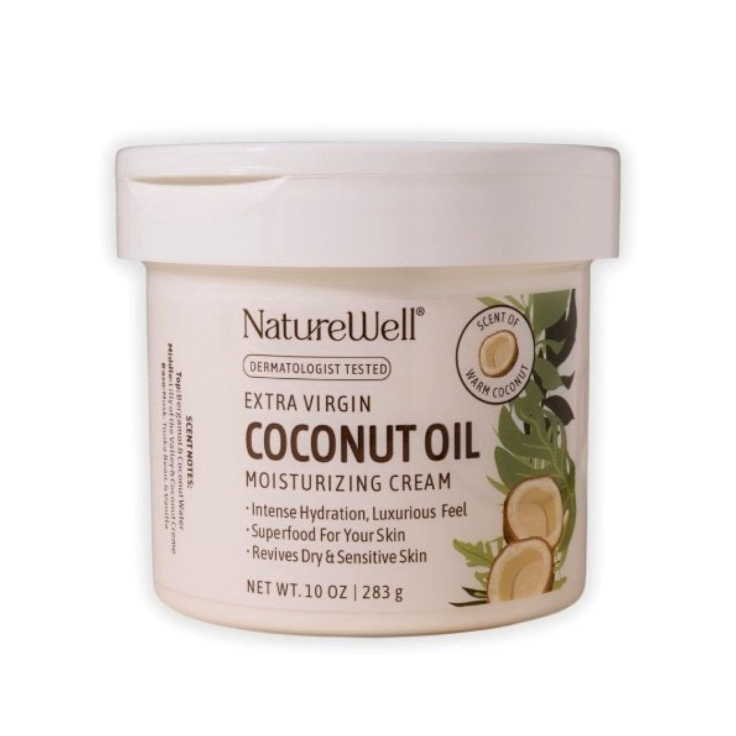 NATURE WELL Hydrate & Soften Coconut Oil Daily Moisturizing Cream for ...