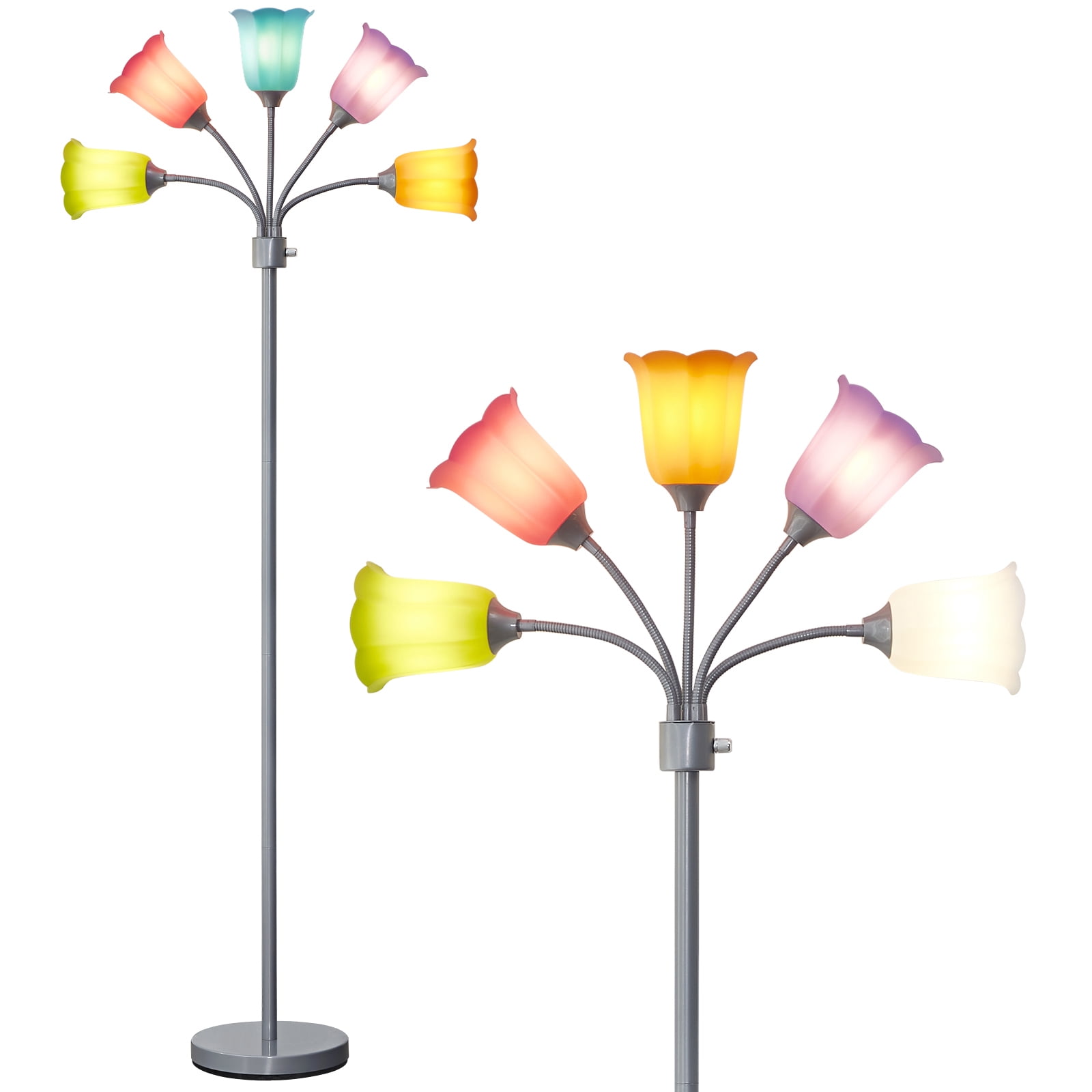 NATYSWAN Medusa LED Floor Lamp, Multi Head Modern Tall Lamp with ...