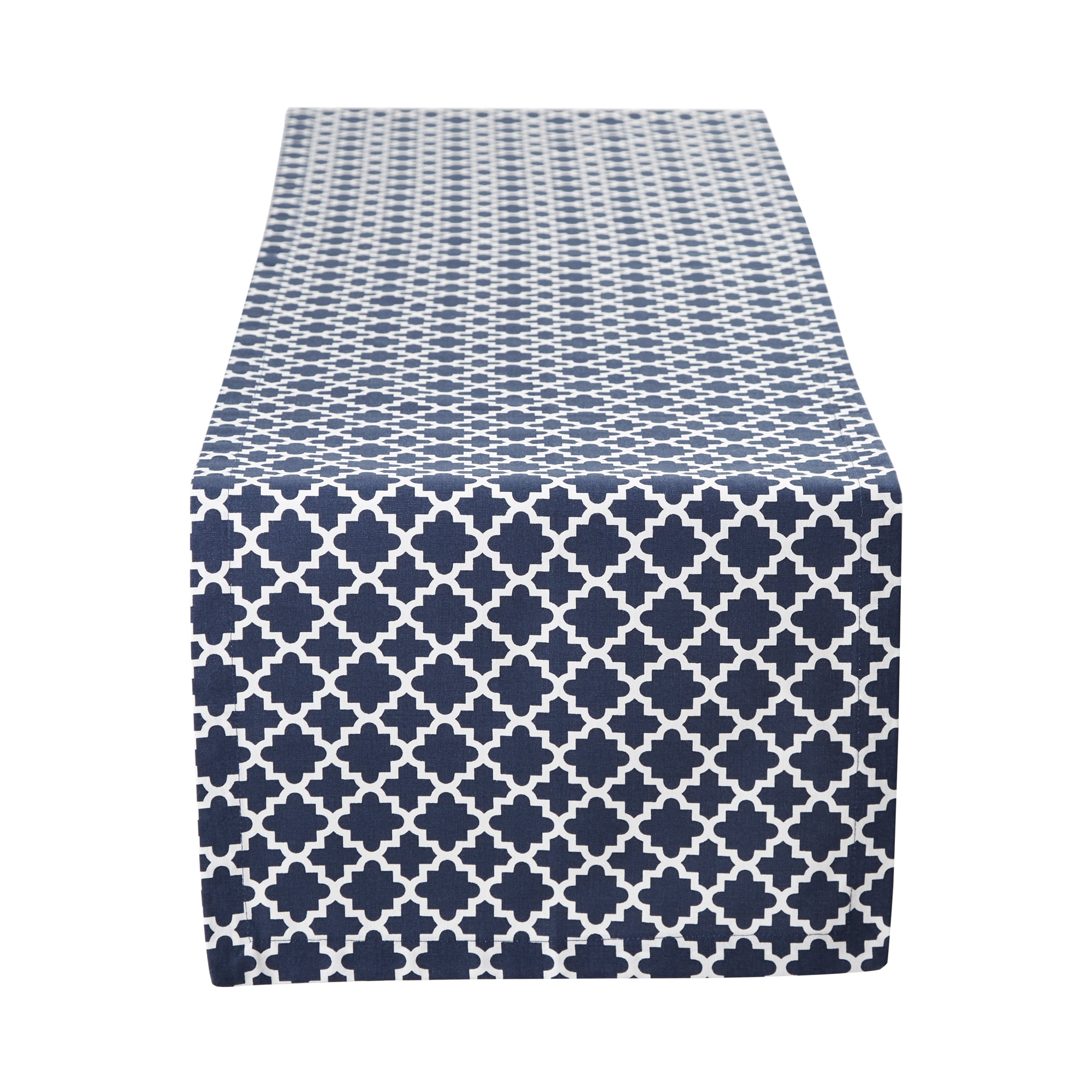 NAUTICAL BLUE LATTICE TABLE RUNNER 14x72 - Walmart.com