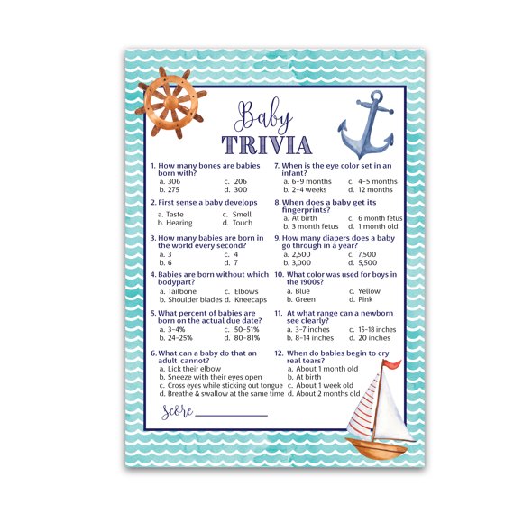 Nautical Baby Shower Supplies