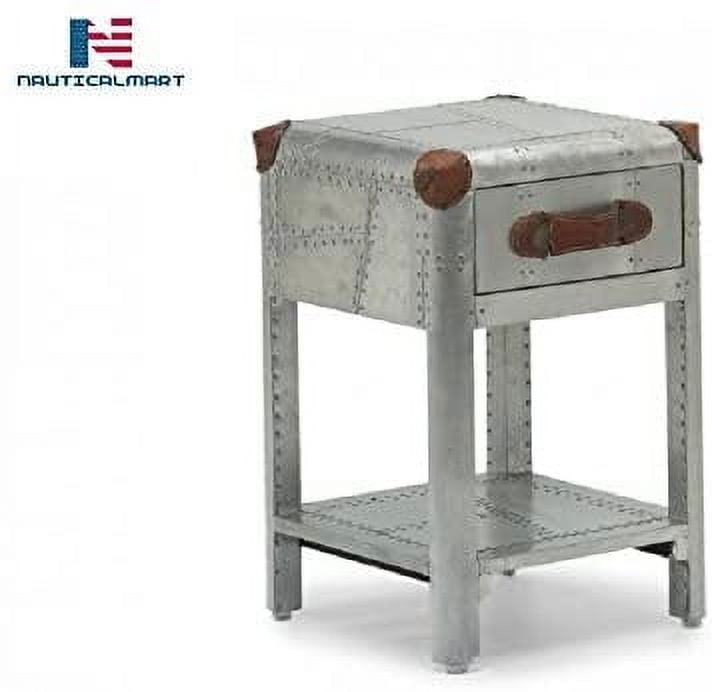 NAUTICALMART Aviator Side Wooden Indoor Storage, 1 Drawer Bedside End ...