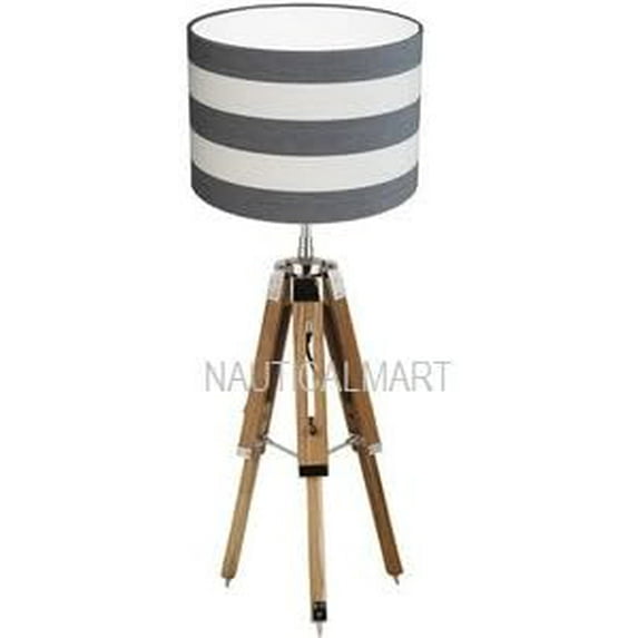 NAUTICALMART Classical Designer Chrome Finish Tripod Table LAMP Stand ...