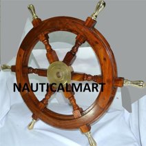 Menolana Boat Rudder Wall Art Decor,Decorative Nautical Wheel Prop ...