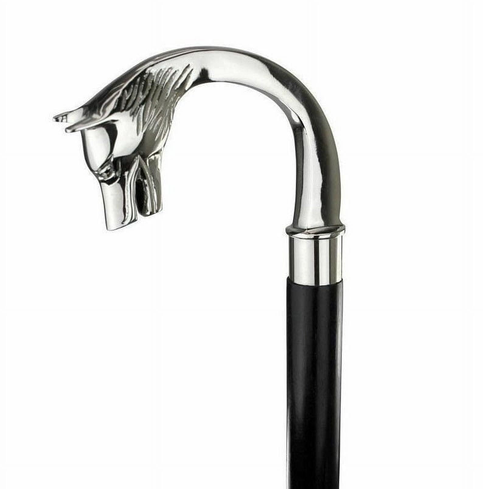 NAUTICALMARTUS BY WOLF HEAD Design Walking Cane Vintage Victorian Brass ...