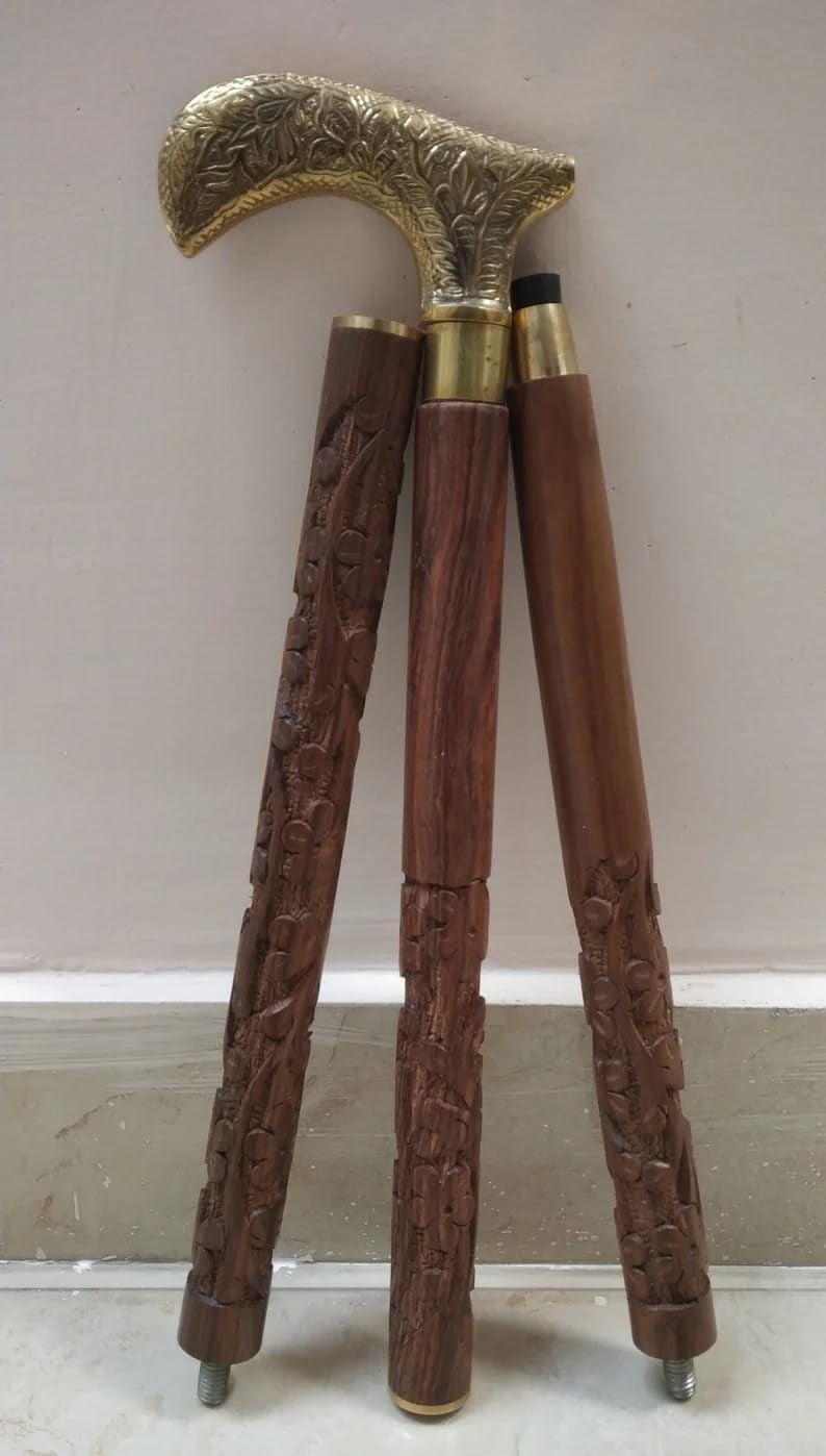 NAUTICALMARTUS Classic Style Solid Brass Derby Handle with Handmade ...