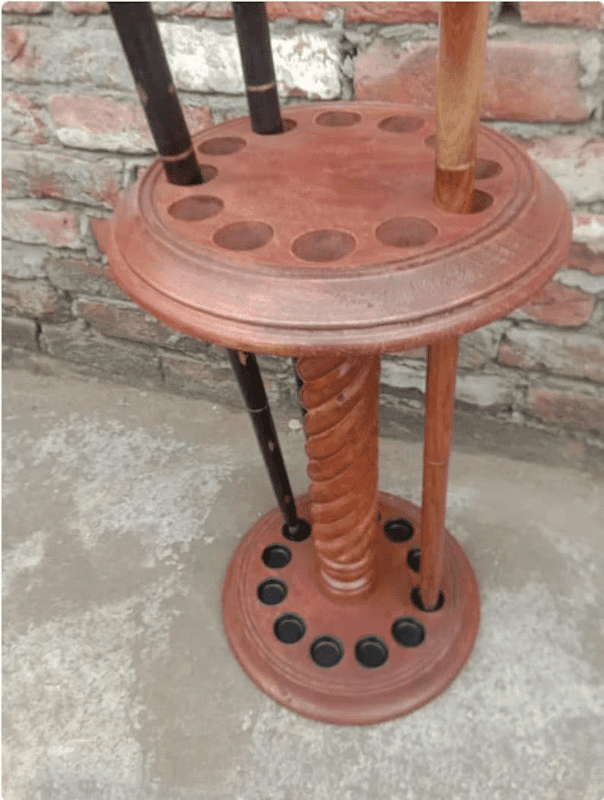 NAUTICALMARTUS New wood wallking stick rack Stand For Canes Handmade ...