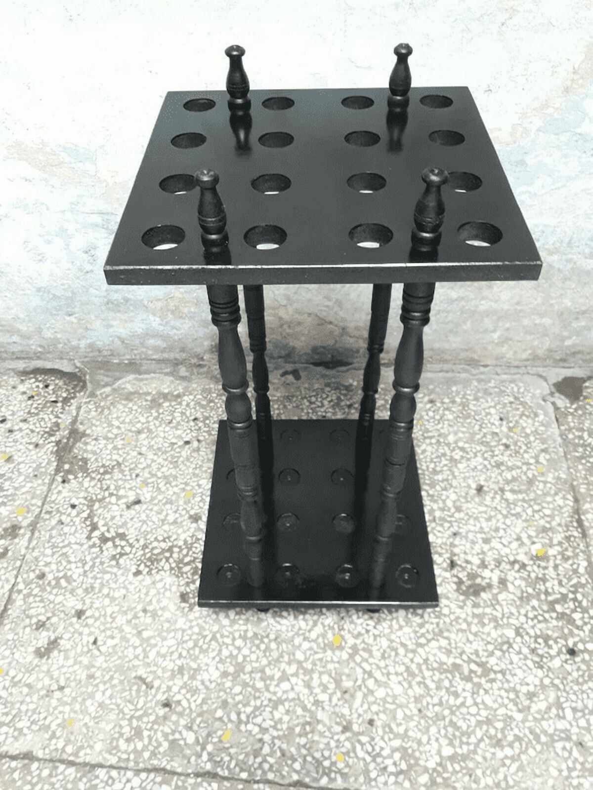 NAUTICALMARTUS Walking Cane Stand Square Wooden Storage Rack for ...