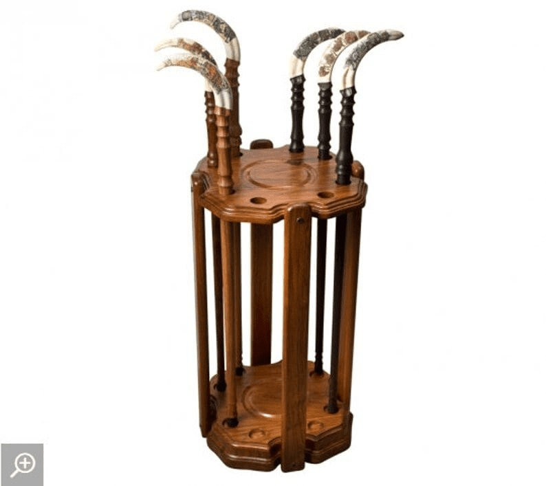 NAUTICALMARTUS Walking wood stand umbrella stand Walking Stick Storage ...