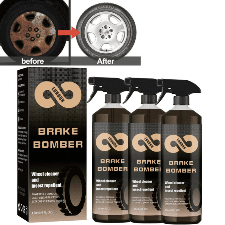 NAUXIU Brake Bomber Wheel Cleaner, Powerful Non-Acid Truck & Car Wheel ...