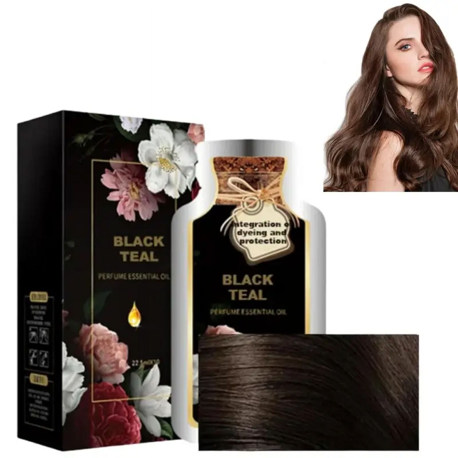 NAUXIU Essential Oil Bubble Hair Dye, Floral Perfume Essential Oil ...