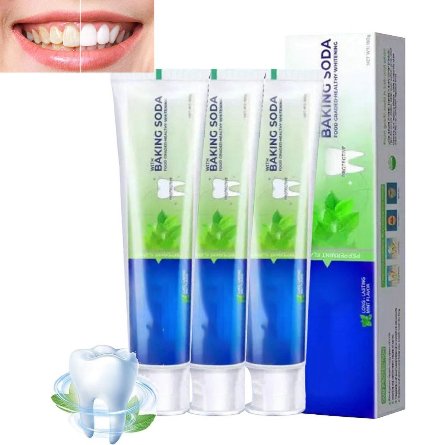 NAUXIU Face U Toothpaste, Face U Baking Soda Toothpaste Natural, Face U ...