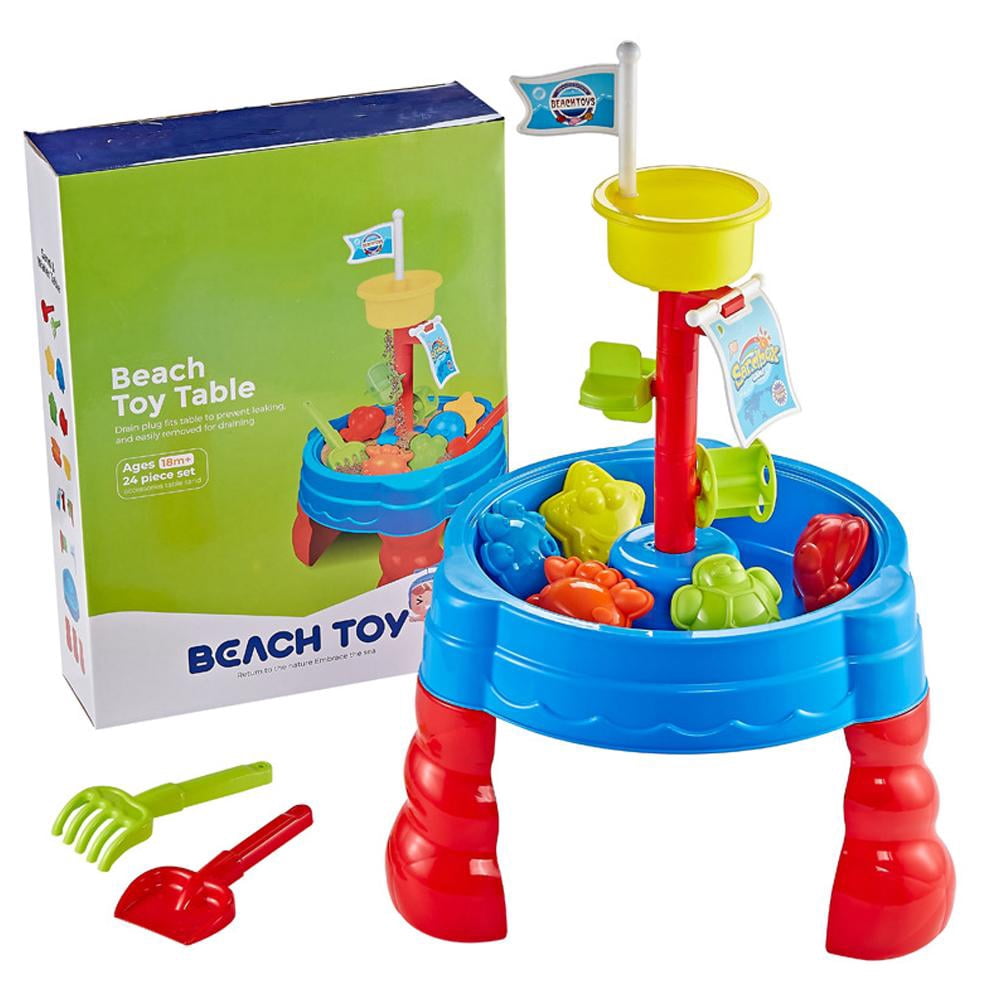 NAUXIU Sand and Water Table Toy,Outdoor Play Set for Kids & Toddlers ...