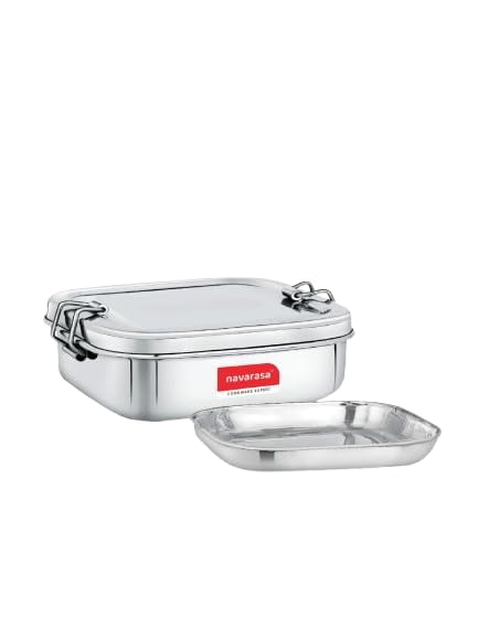 NAVARASA Food Pack Capsule Lunch Box Stainless Steel Big - Walmart.com