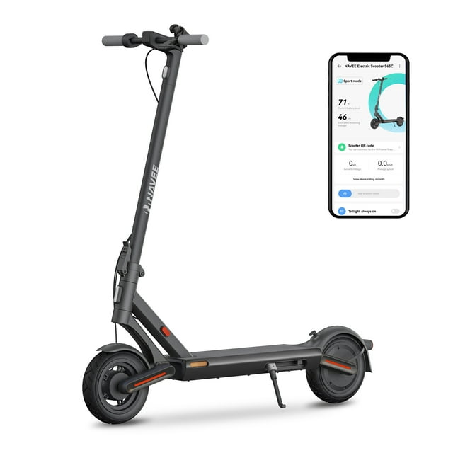 NAVEE S65C Adult's Smart Electric Scooter, 800W, 20mph Top Speed, 40m ...