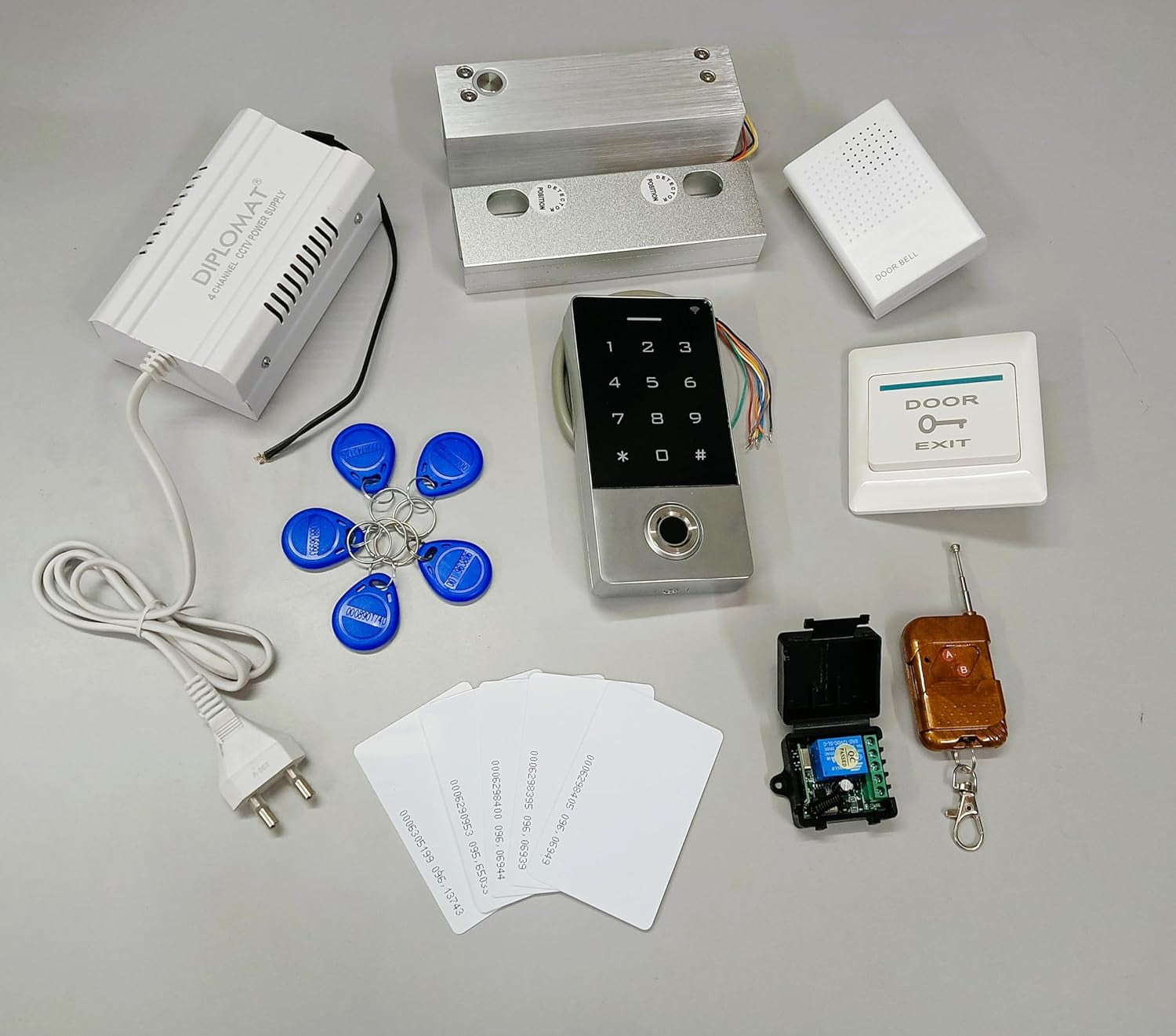 NAVKAR SYSTEMS Weatherproof Biometric Card Access Control with Fully ...