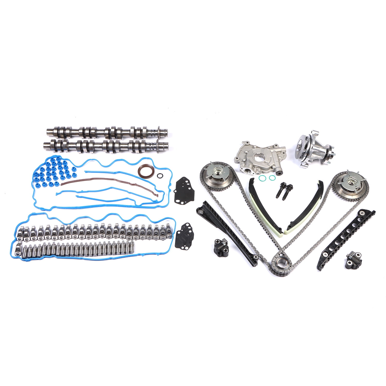 NAVOROGE Timing Chain Kit Cam Lifters Rocker Arms For 04-08 Ford F150 ...