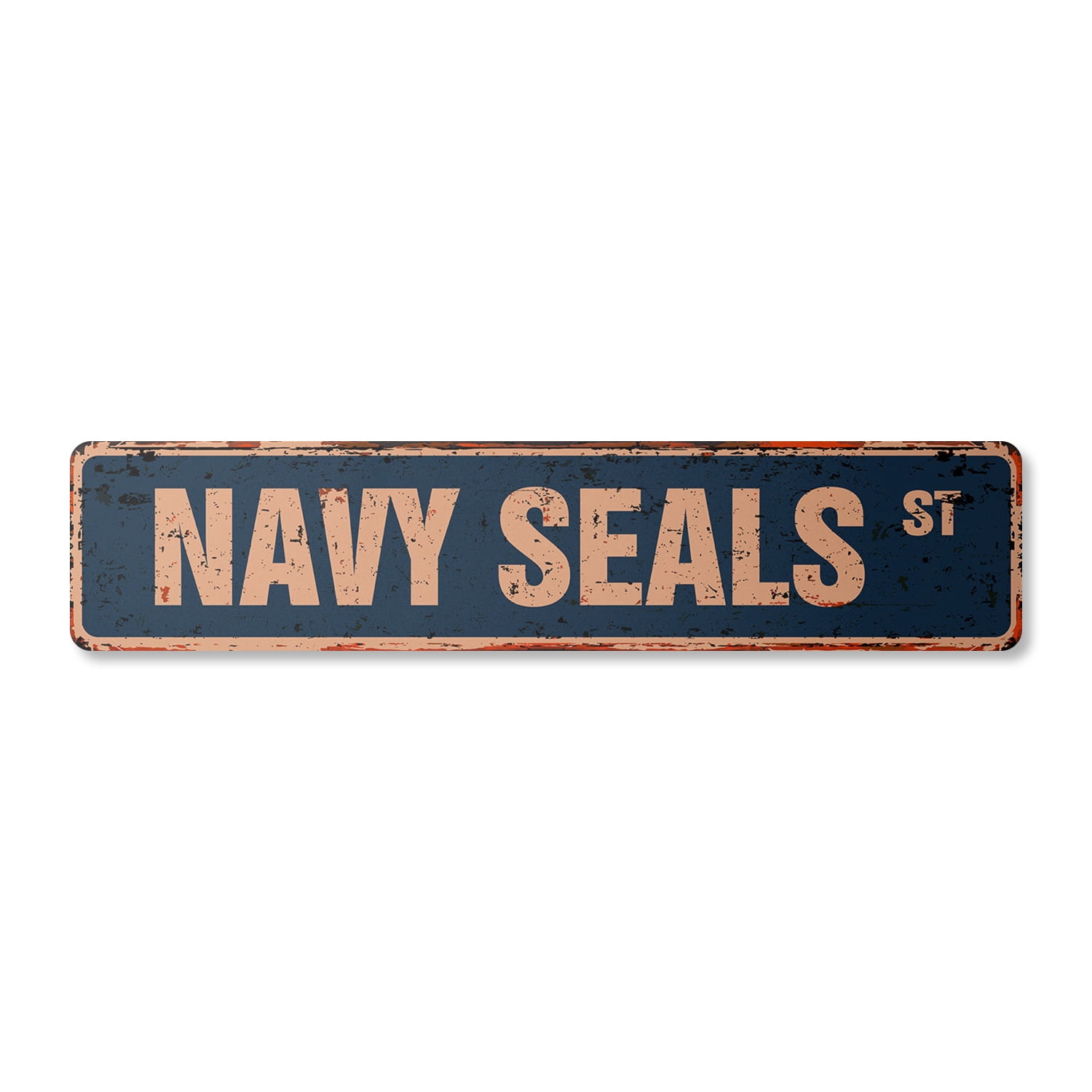 NAVY SEALS Vintage Plastic Street Sign new u.s. military seal novelty ...