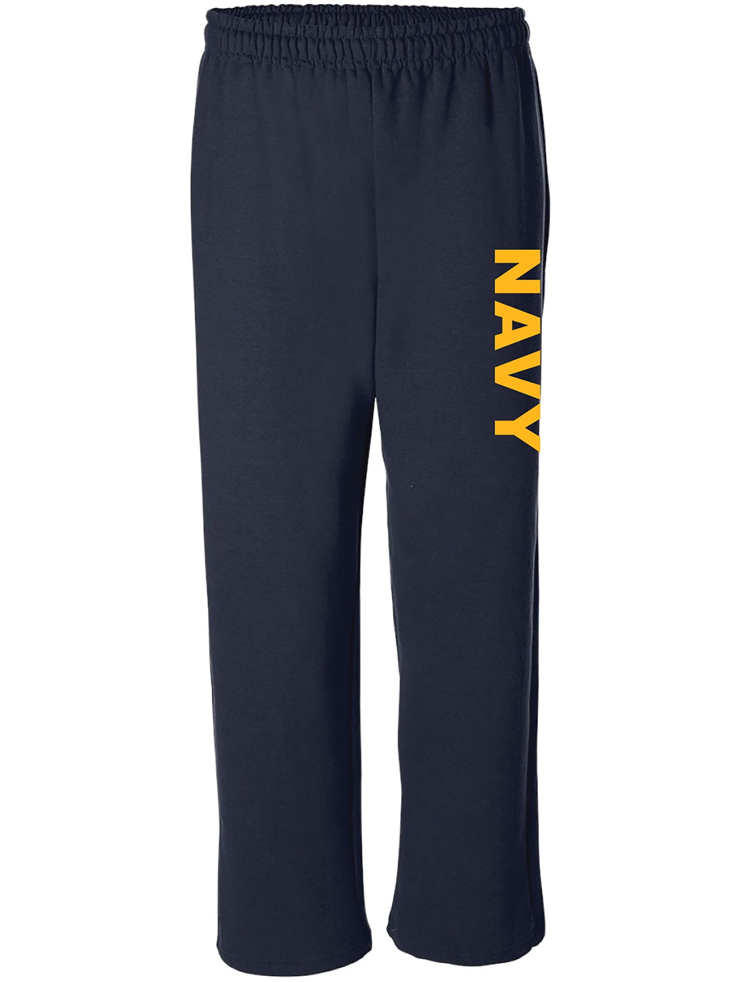 NAVY Sweat Pants - Classic Military Style Open Bottom sweatpants ...