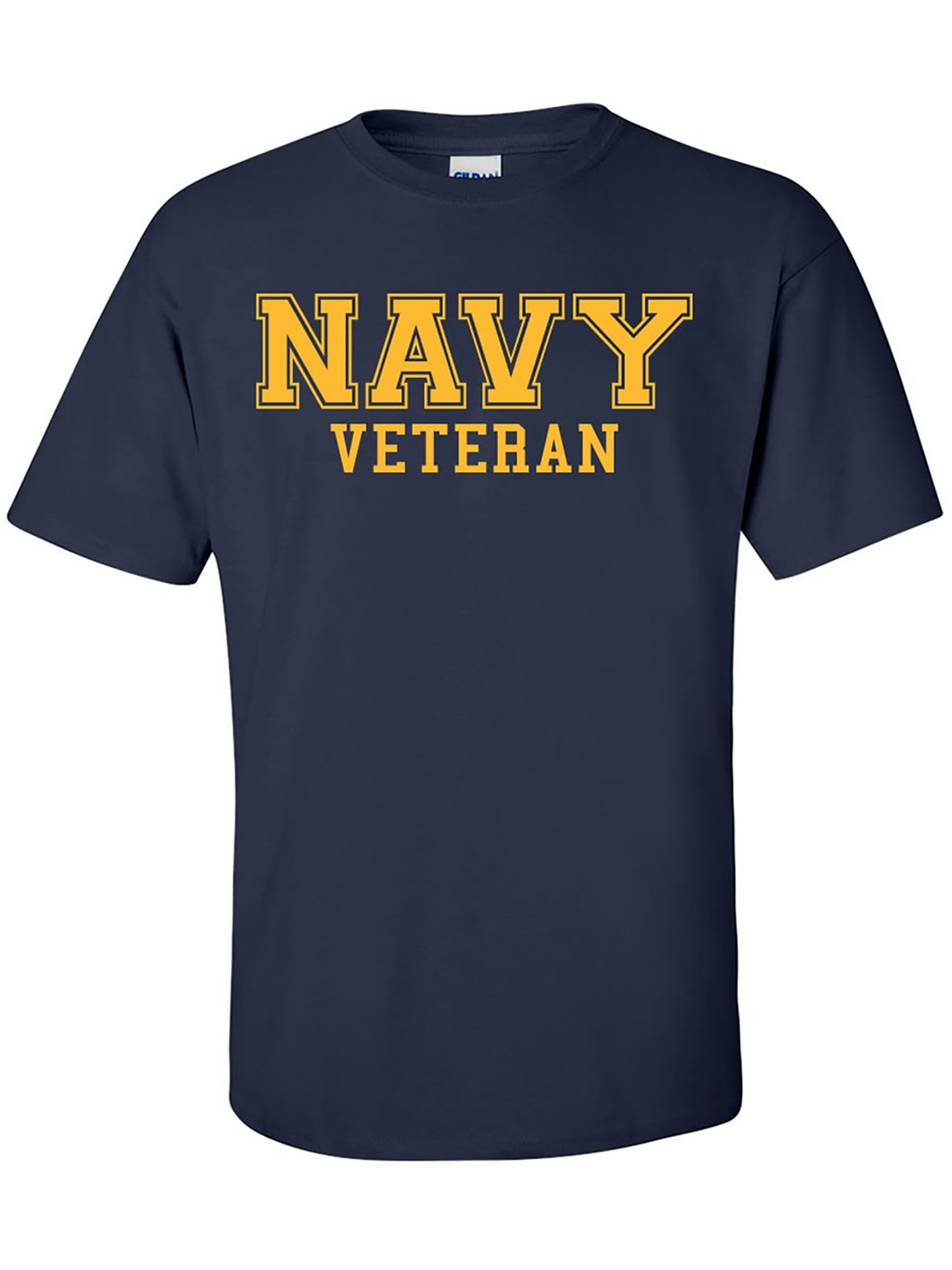 NAVY Veteran GOLD Logo Short Sleeve T-Shirt - Walmart.com