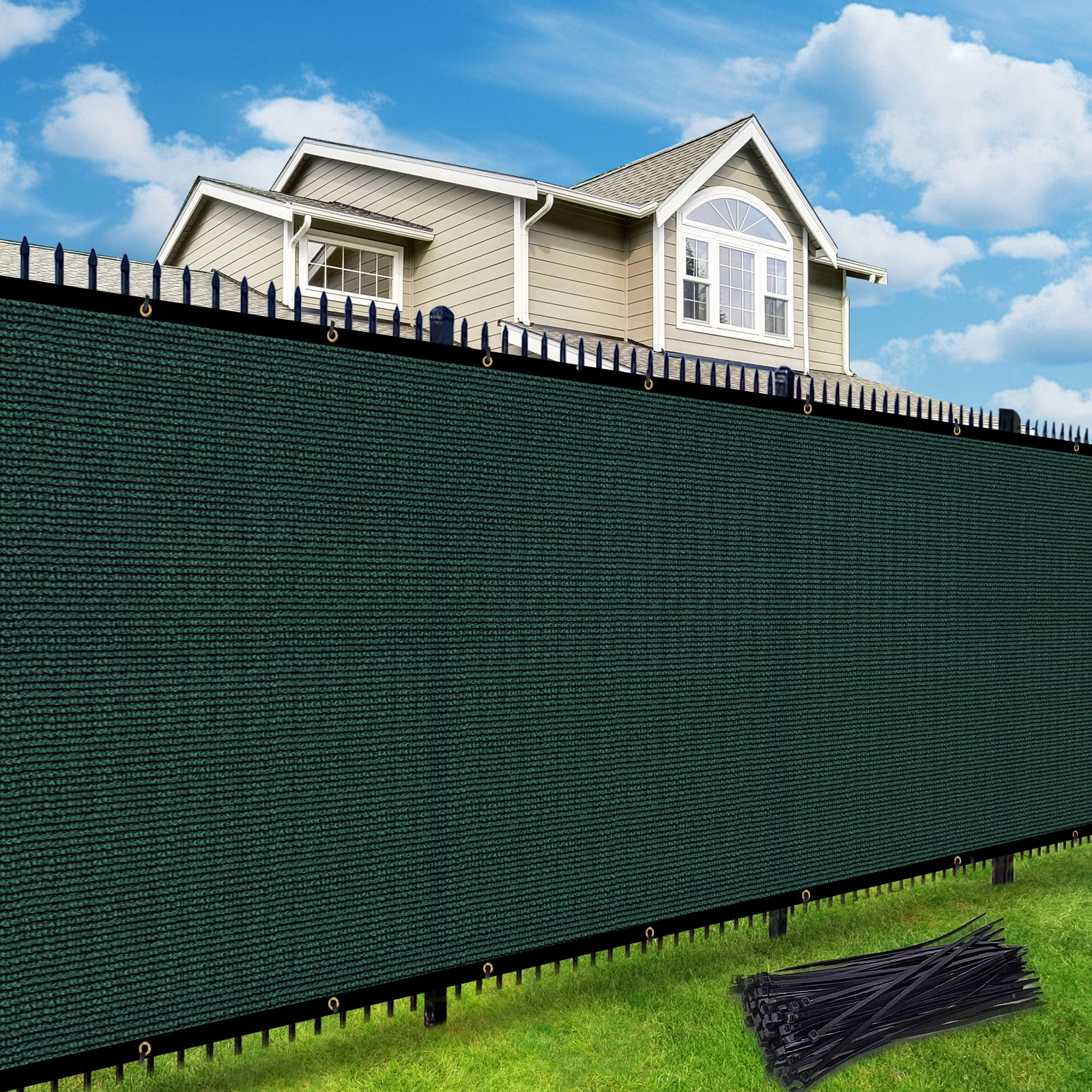 NAWAY 4'X15' Custom Size Privacy Screen Fence Heavy Duty Fencing Mesh ...