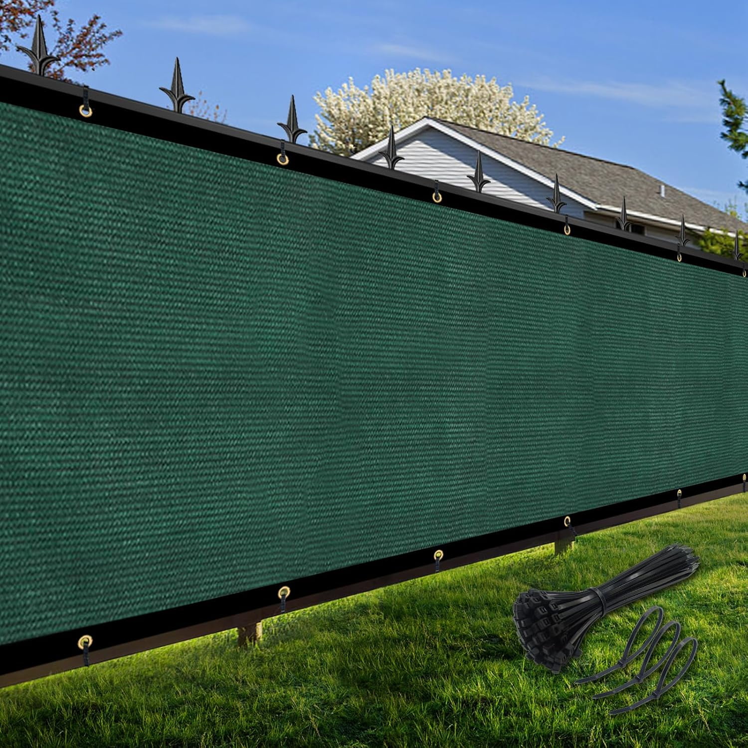 NAWAY 5'X50' Custom Size Heavy Duty Privacy Screen Fence Mesh Shade Net ...