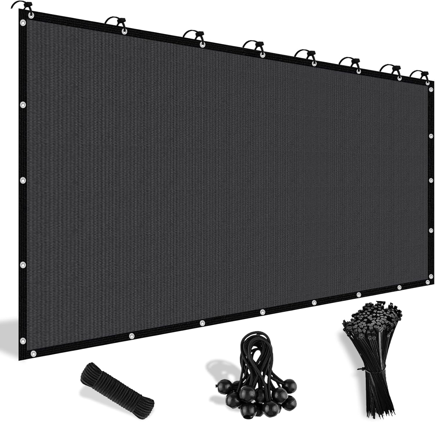 NAWAY 6'X20' Sun Shade Cloth with Grommets,90% UV Protection Mesh Tarp ...