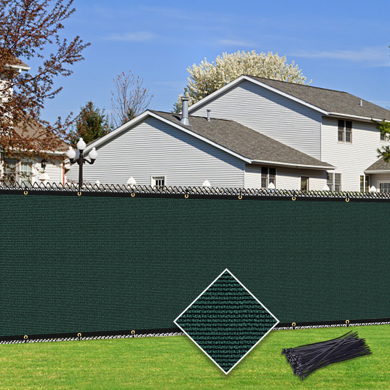 NAWAY 6'X50' Fence Privacy Screen Outdoor Mesh Fencing Covers Screen ...