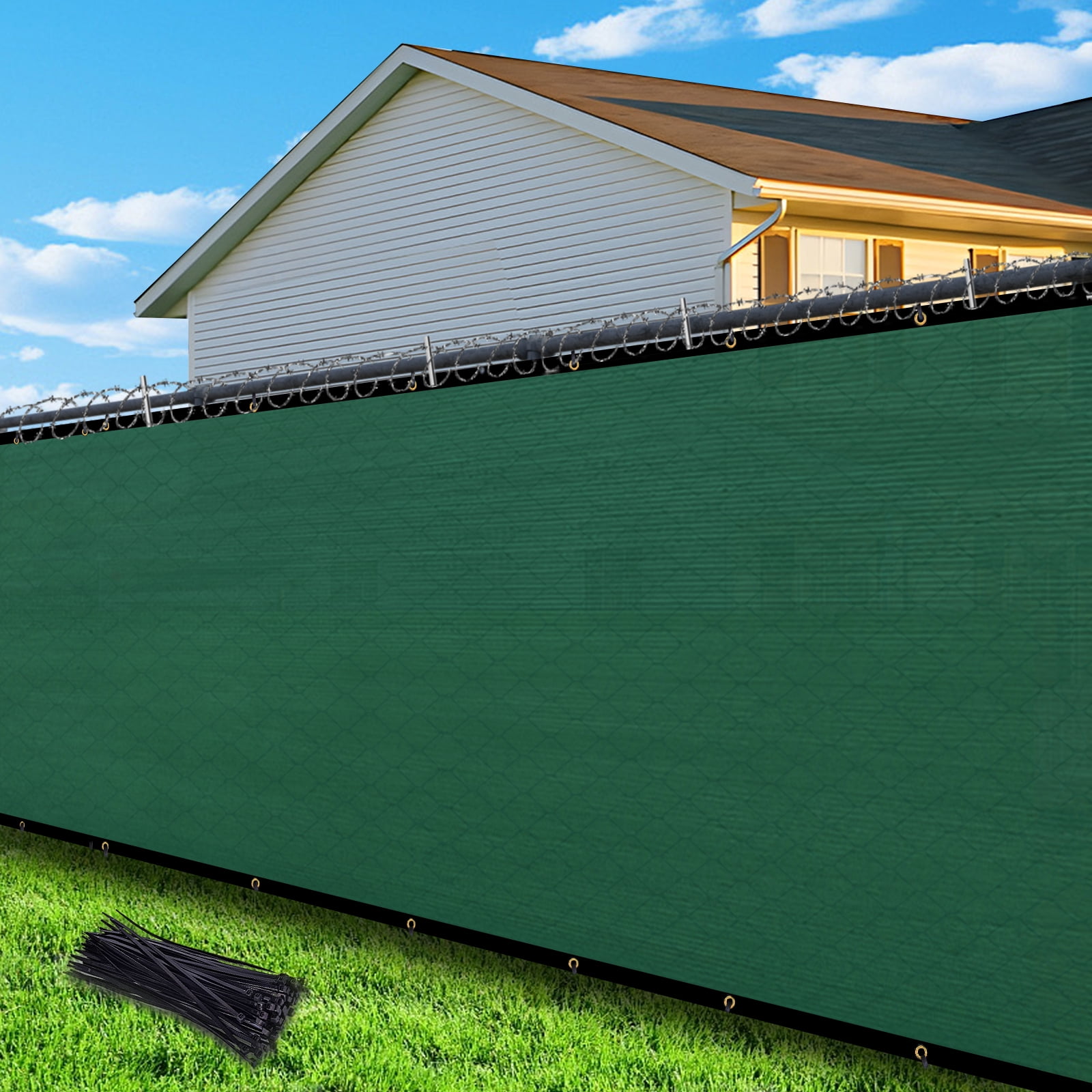 NAWAY 8'X43' Custom Size Privacy Screen Fence Heavy Duty Fencing Mesh ...