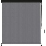 NAWAY Premium Outdoor Roller Shade,7FT X 8FT Patio Roll Up Blinds with Valance, Gray - Walmart.com