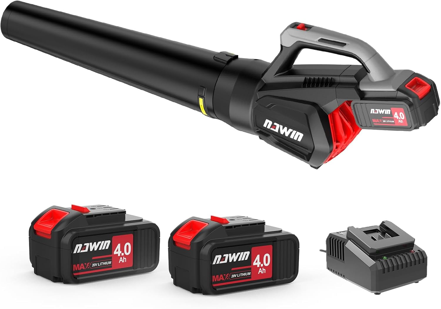 NAWIN Cordless Leaf Blower with Battery & Charger,20V Handheld ...