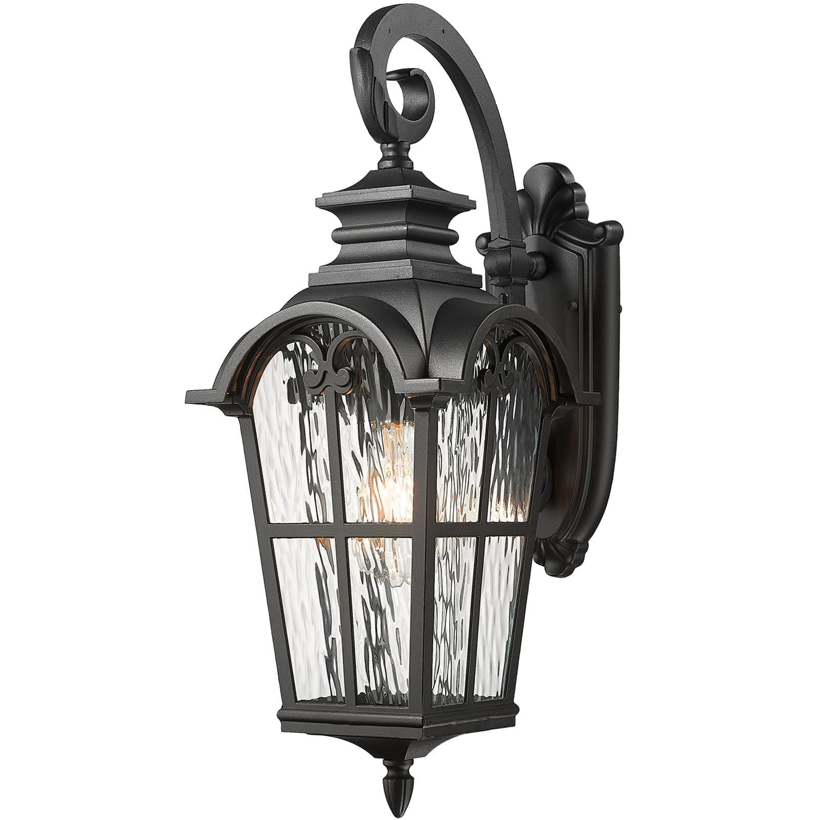 NAXTTII Outdoor Wall Sconce Lights Black Anti-Rust Wall Mount Light ...