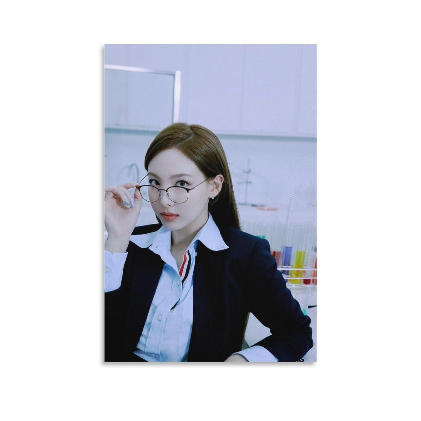 NAYEON TWICE Formula of Love O+T=3 SCIENTIST Poster Decorative Painting Canvas Wall Art Living ...
