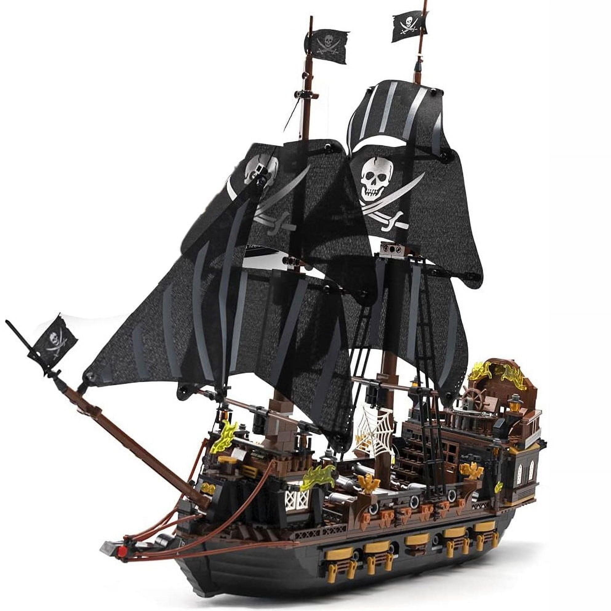 NAYIHOOP Black Hawk Pirates Ship Building Sets for Adults Boys ...