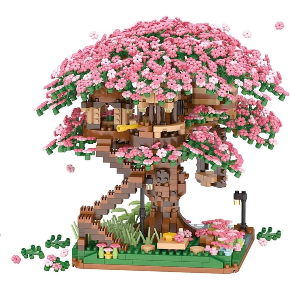 NAYIHOOP Cherry Blossom Tree Building Sets Sakura Tree House for Adults ...